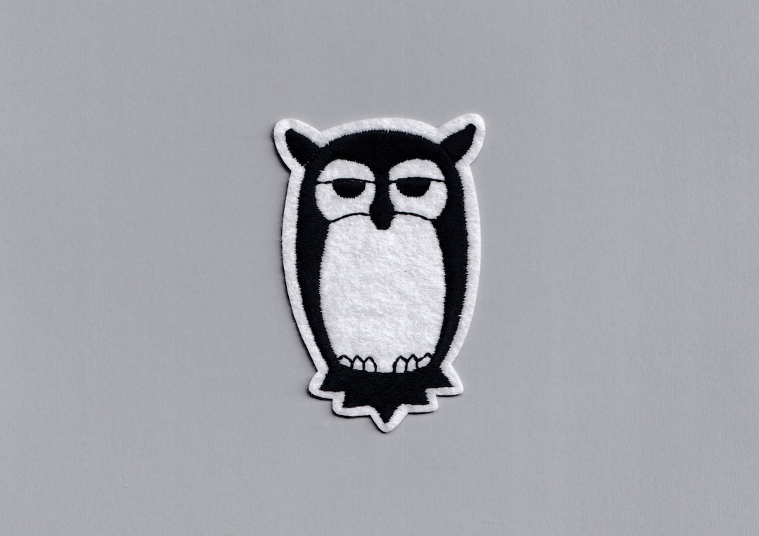 Embroidered Iron-on Owl Patch Applique - Etsy