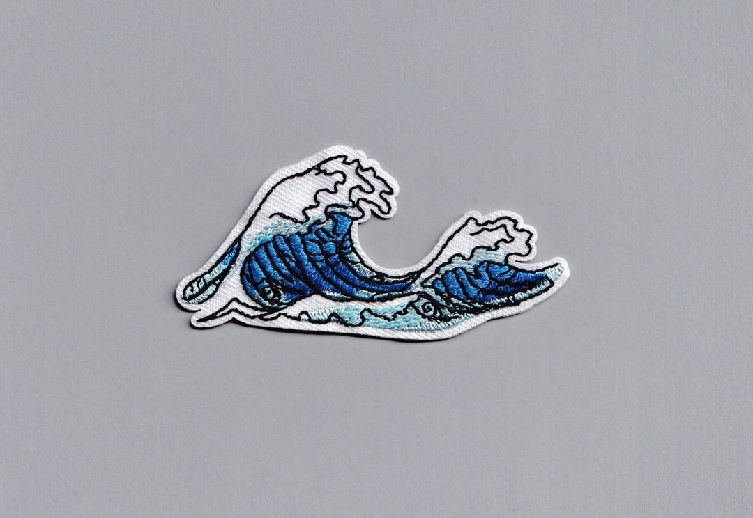 Katsushika Hokusai the Great Wave Patch Iron-on Embroidered Ukiyo-e ...
