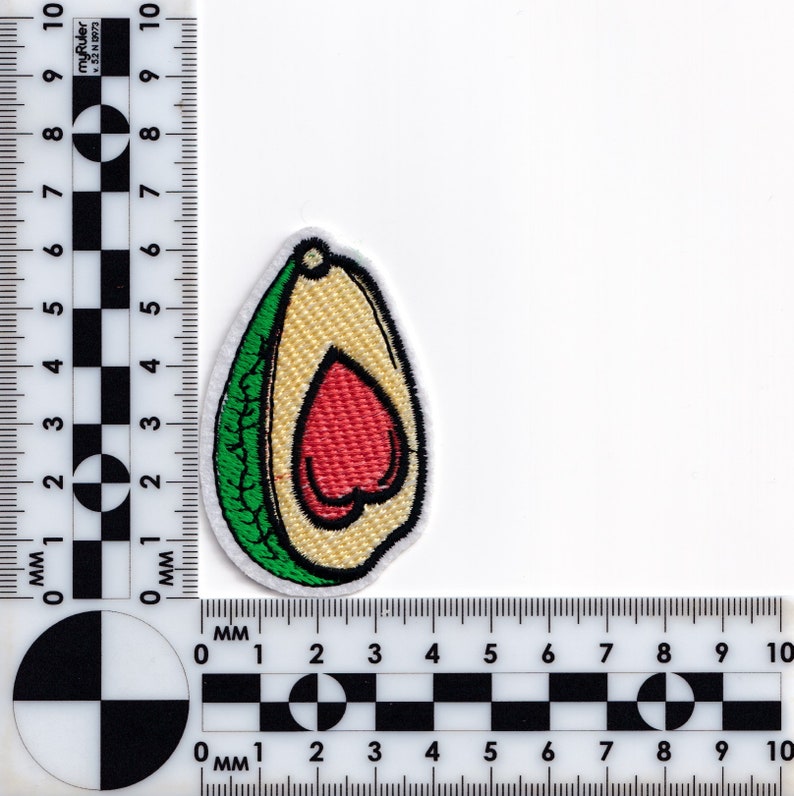 Embroidered Avocado Patch Applique Iron-on Avocado Segment Patches - Etsy