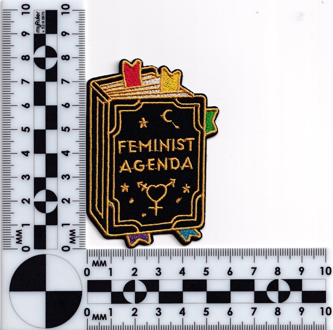 Embroidered Iron-on Feminist Agenda Book Patch Applique - Etsy