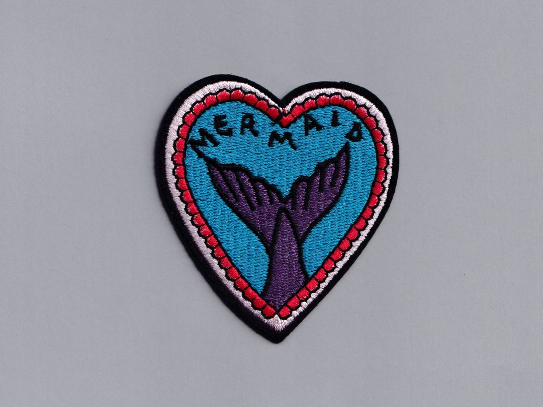Embroidered Iron-on Mermaid Tail Patch Applique Mermaid Patches - Etsy