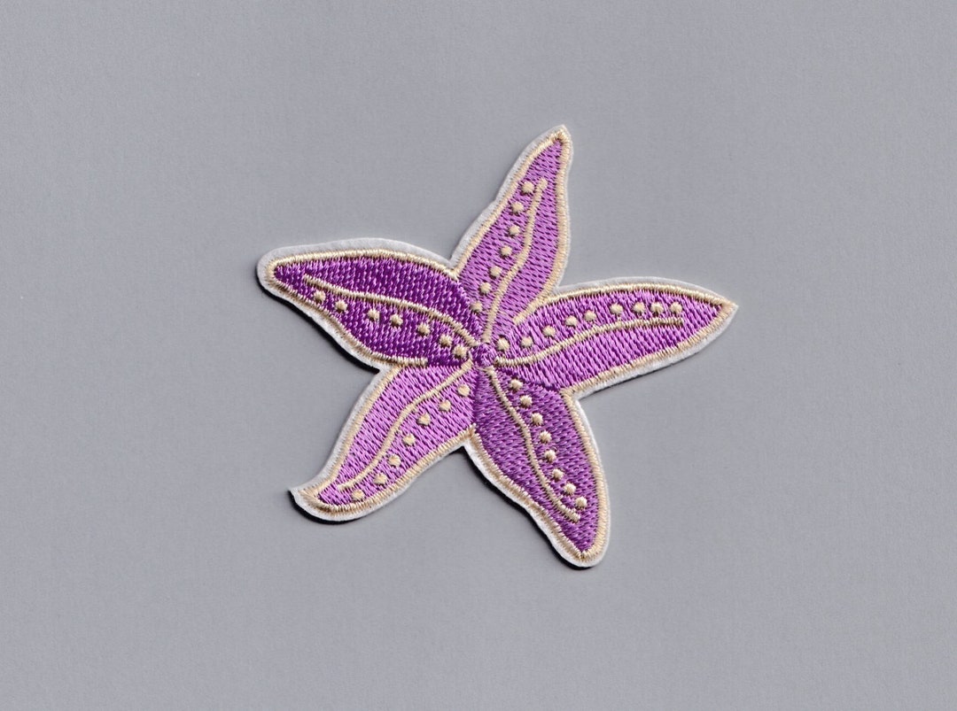Embroidered Starfish Patch Applique Iron-on Sea Creature Patches - Etsy