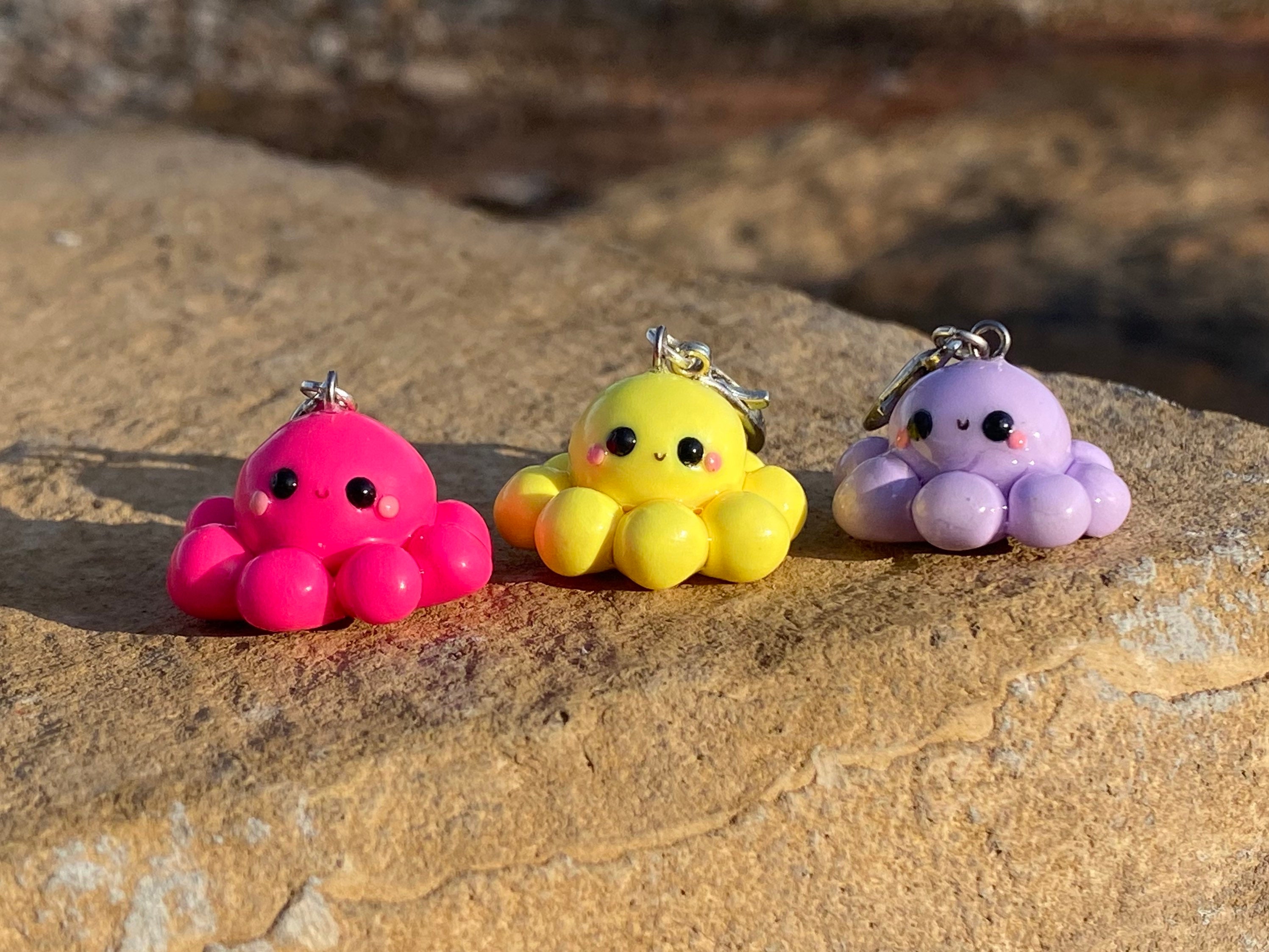 Cute Octopus Charm Polymer Clay - Etsy