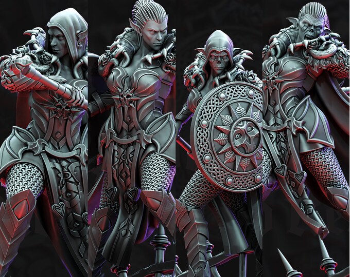 Daughters of Lilith (4 Poses) - Bloodright - Red Reign 25mm Base ...