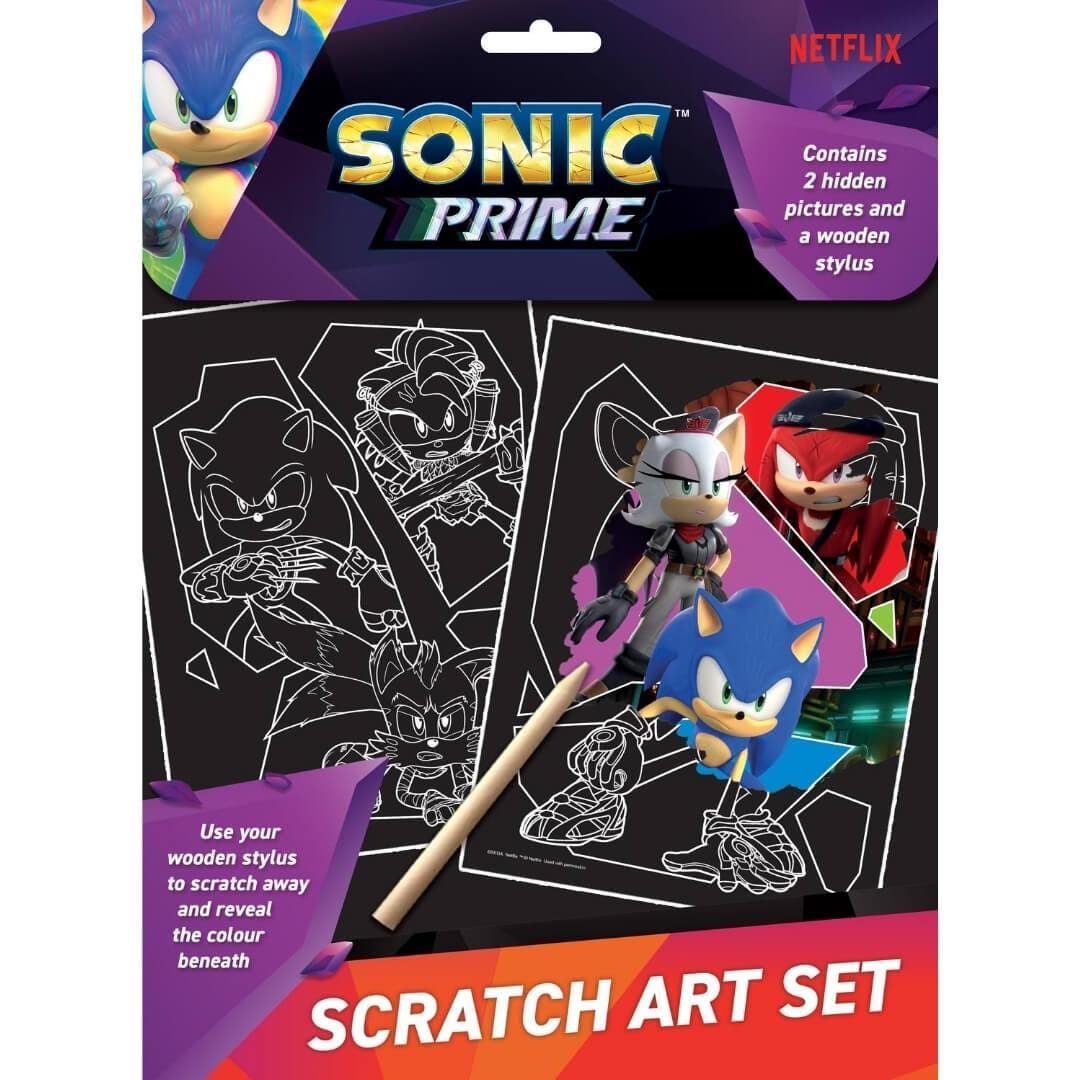 Sonic Prime Scratch Art Set - Etsy