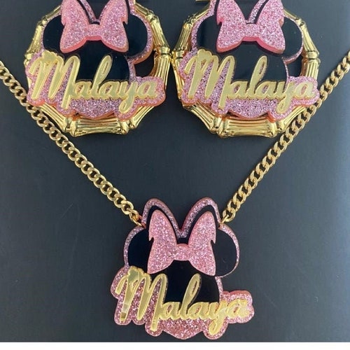 Personalized Cartoon Character Name Necklace Kids Necklace - Etsy