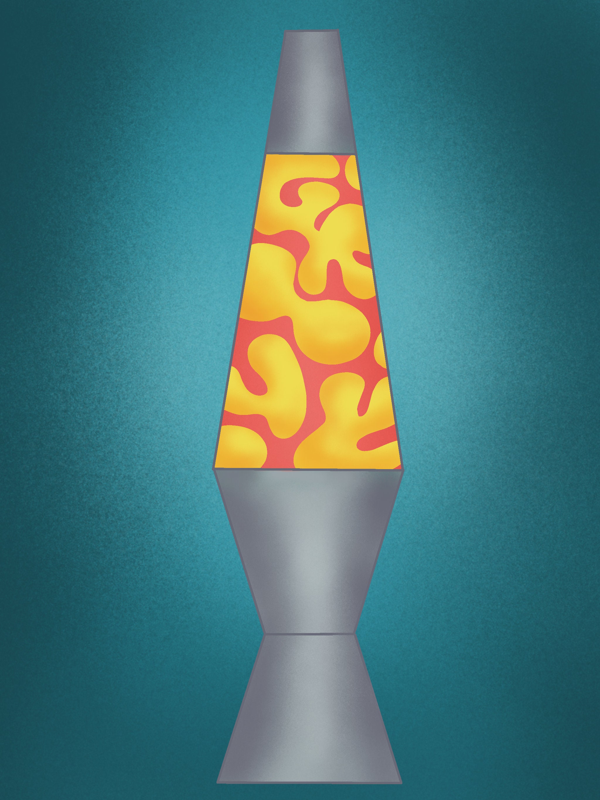 Lava Lamp Digital Print, Groovy Design, Retro Decoration, Digital Art ...
