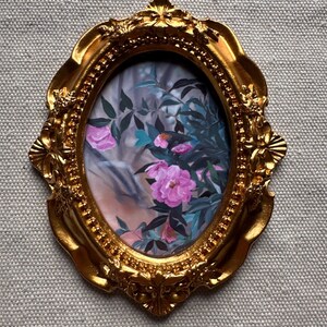 Vintage Inspired Gold Framed Fridge Magnets, Kitchen Decor - Etsy