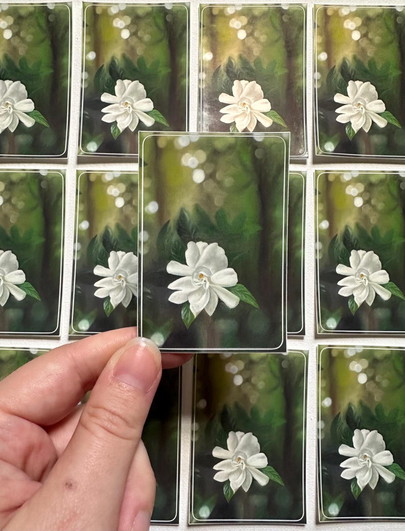 Gardenia / Single Sticker / 2x3 Inches - Etsy