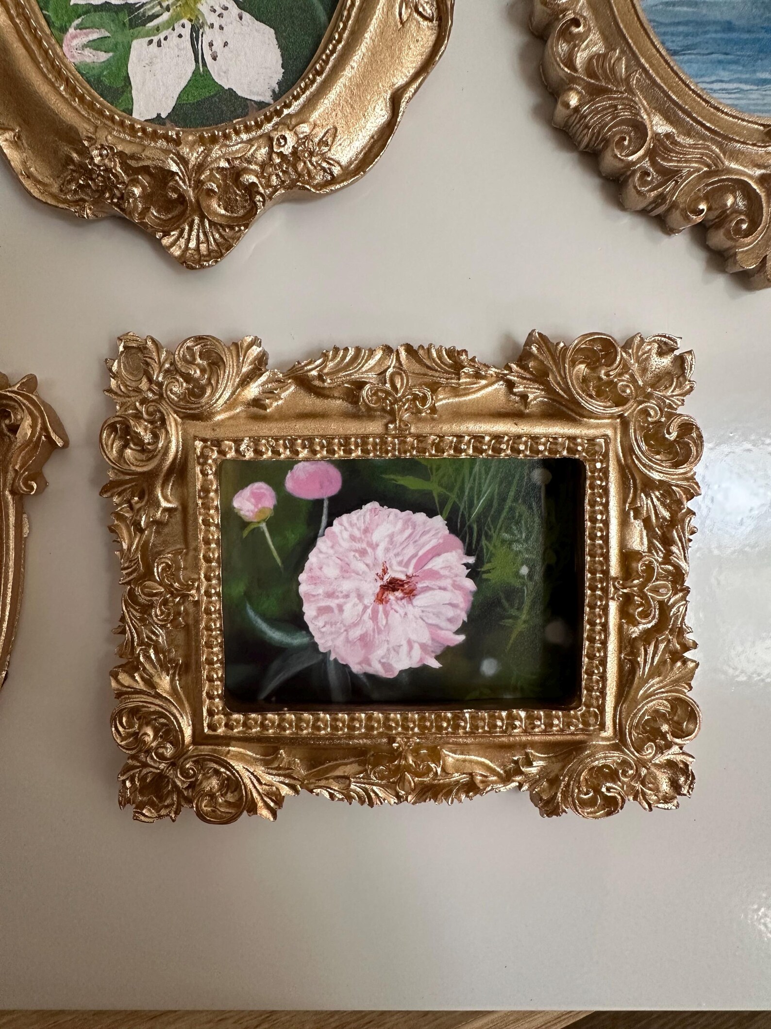 Vintage Inspired Gold Framed Fridge Magnets, Kitchen Decor - Etsy
