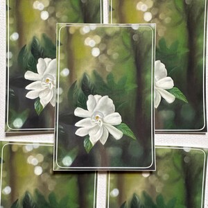 Gardenia / Single Sticker / 2x3 Inches - Etsy