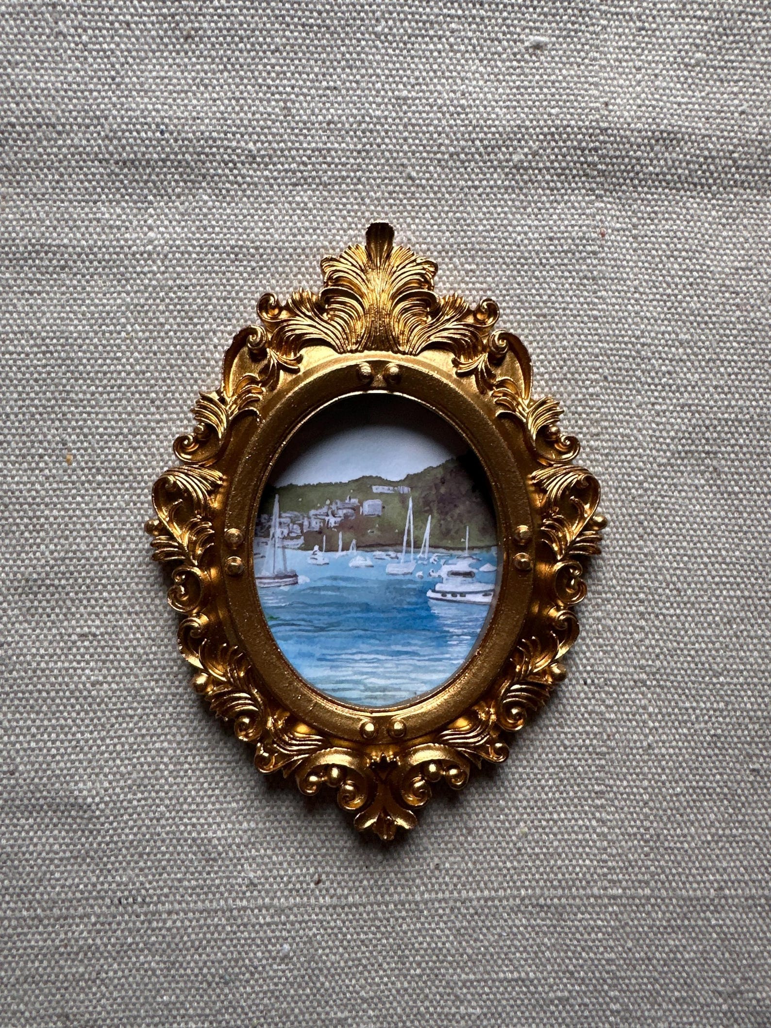 Vintage Inspired Gold Framed Fridge Magnets, Kitchen Decor - Etsy