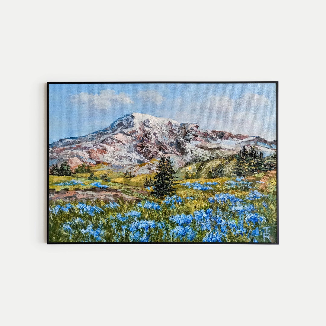 Blue Ridge Mountains Landscape Oil Painting Original National Park Wall ...