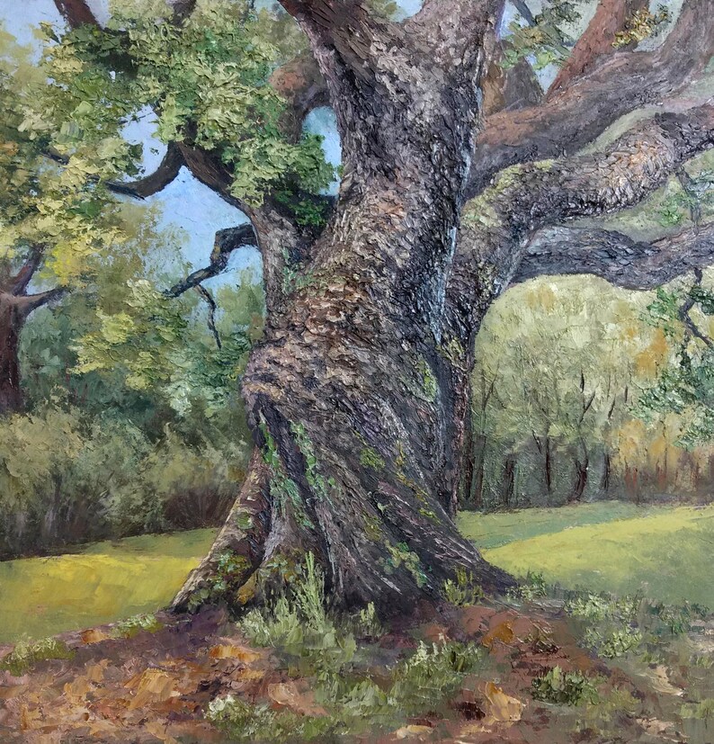 Oak Tree Painting Custom Oil Painting Original Landscape - Etsy