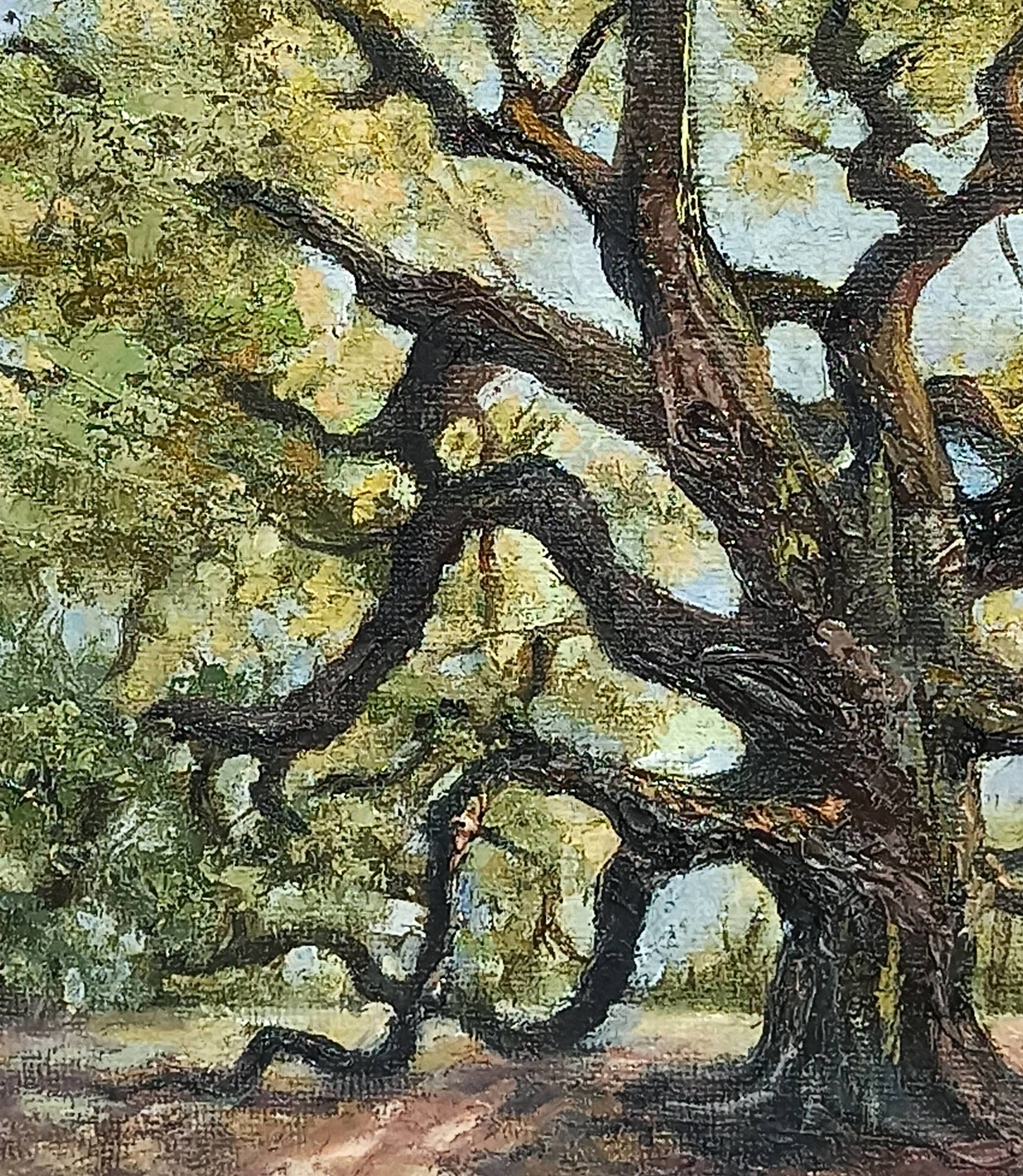 Angel Oak Tree Painting Forest Wall Art Oil Painting Original on Canvas ...