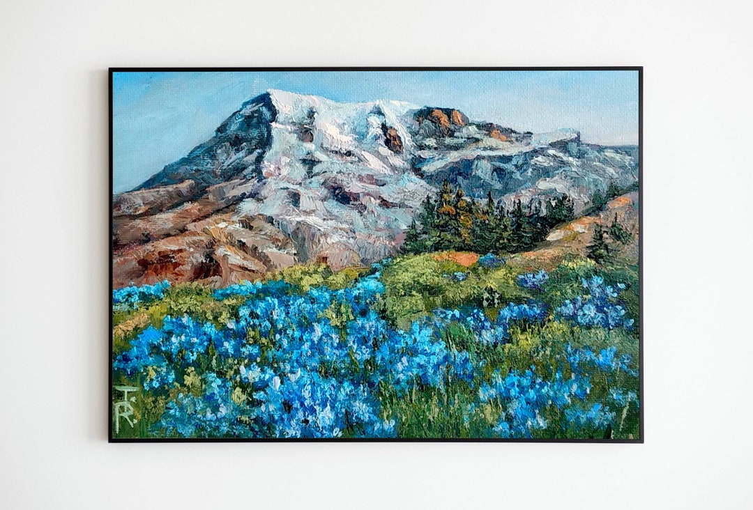 Blue Ridge Mountains Landscape Oil Painting Original National Park Wall ...