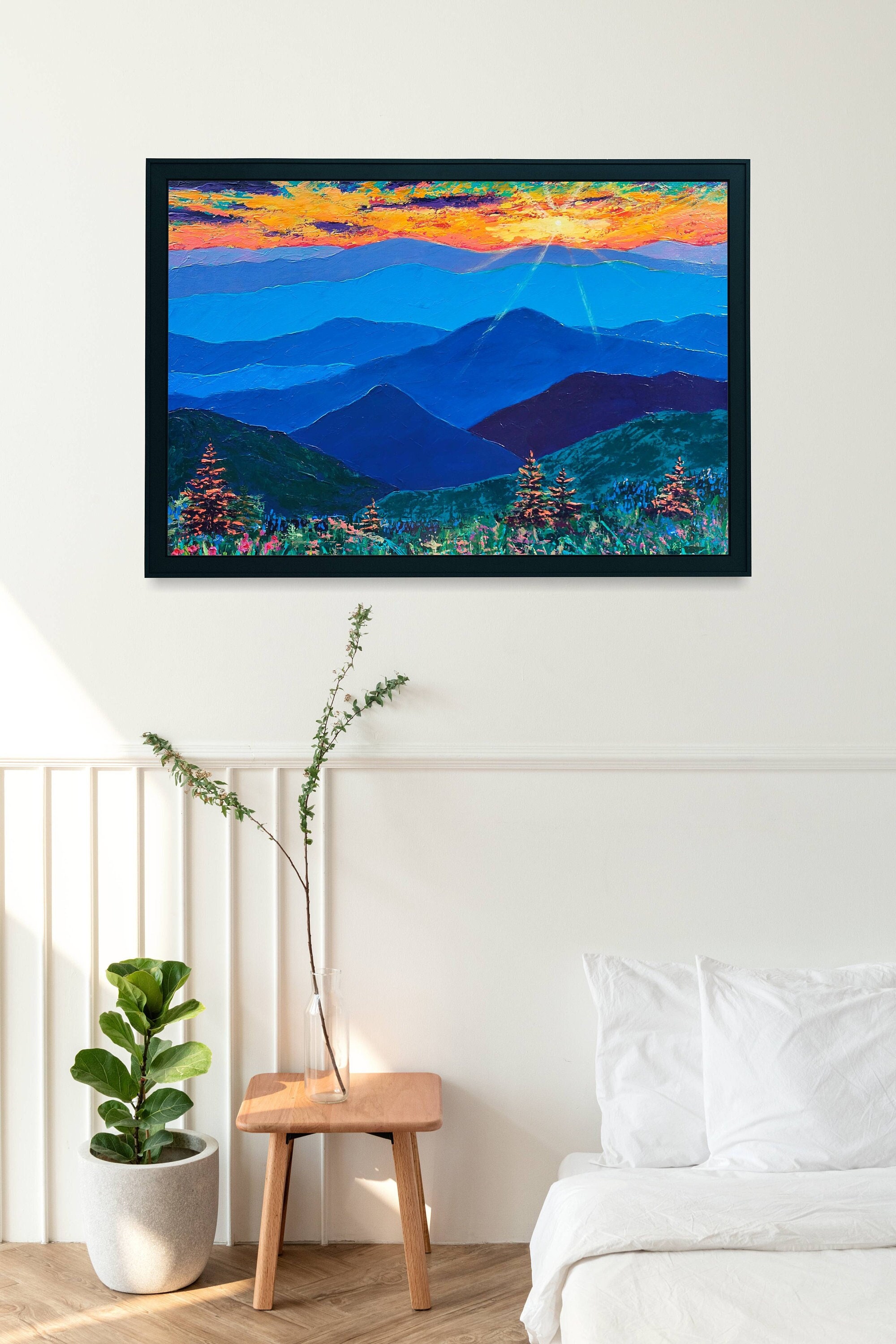 Blue Ridge Mountains Wall Art Landscape Fine Art Prints Abstract ...