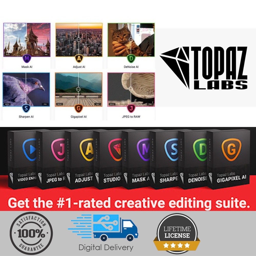 Topaz Labs AI Bundle Latest Version 2023 Windows - Etsy