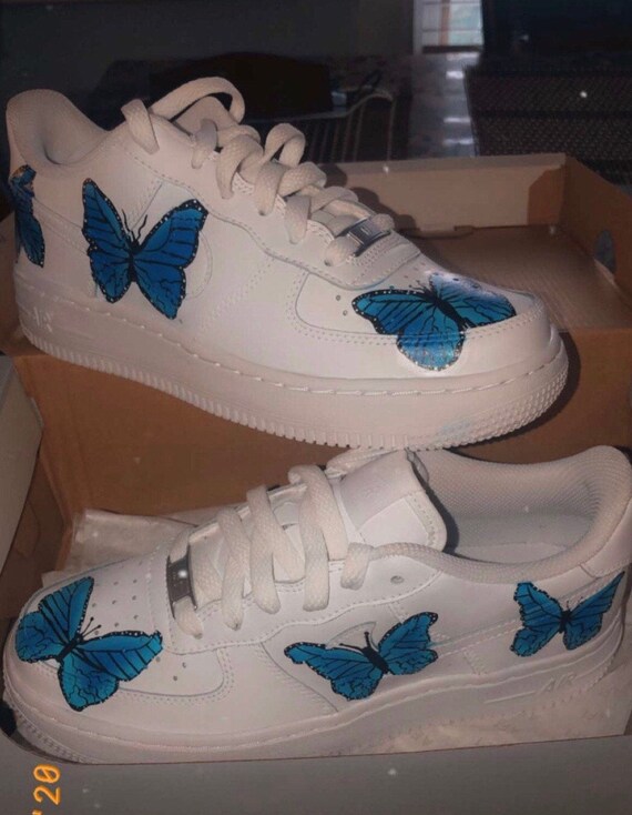 Butterfly Nike Customs | Etsy