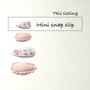 Mini Fabric Snap Clips: Baby Girl Hair Accessories (1.25") - Etsy