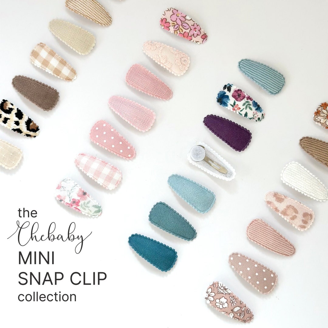 Mini Fabric Snap Clips: Baby Toddler Hair Accessories - Etsy