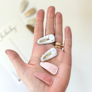 Mini Fabric Snap Clips | Toddler Hair Clips, Baby Girl Hair Clips ...