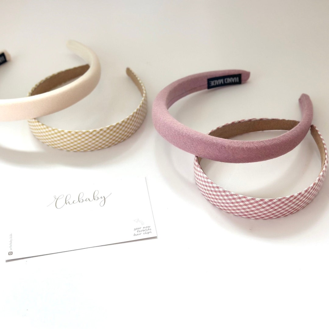 Solid and Plaid Headbands | Set of 2 Headbands, Kid and Adult Headbands ...