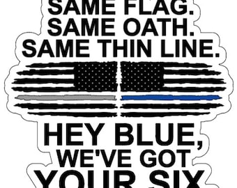 Thin Blue Line Decal (1,000+ Items) | Etsy