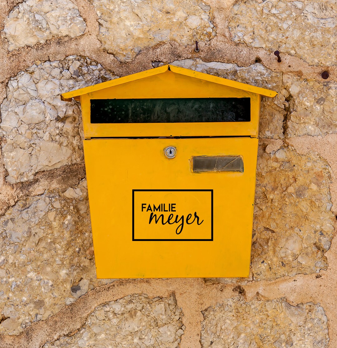 Mailbox Name Stickers, Name Stickers, Personalized, Individual, Vinyl ...