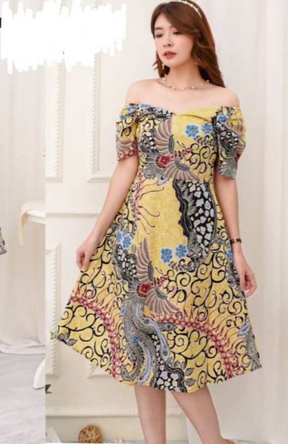 BATIK DRESS Handmade/ Formal Batik Dress/ Printed Dress/ Short - Etsy