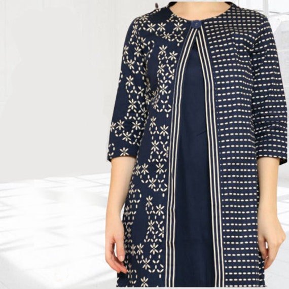 BATIK DRESS INDONESIA/ Formal Batik Dress/ Short Dress / - Etsy