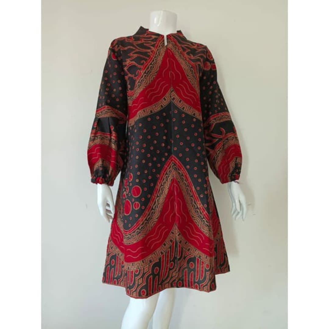 BATIK DRESS Handmade/ Formal Batik Dress/ Short Dress / Summer - Etsy