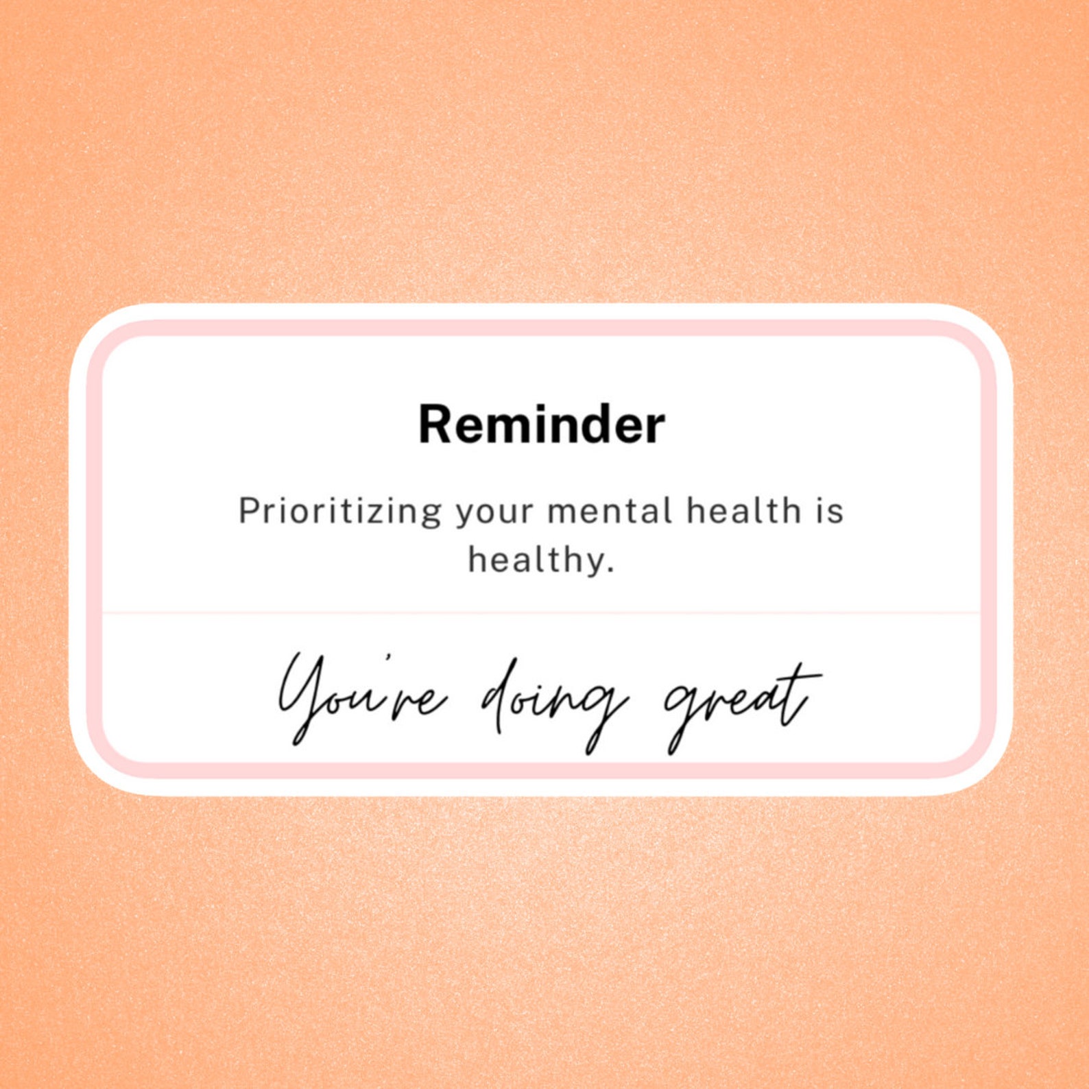 Mental Health Reminder Sticker Mental Health is Healthy | Etsy