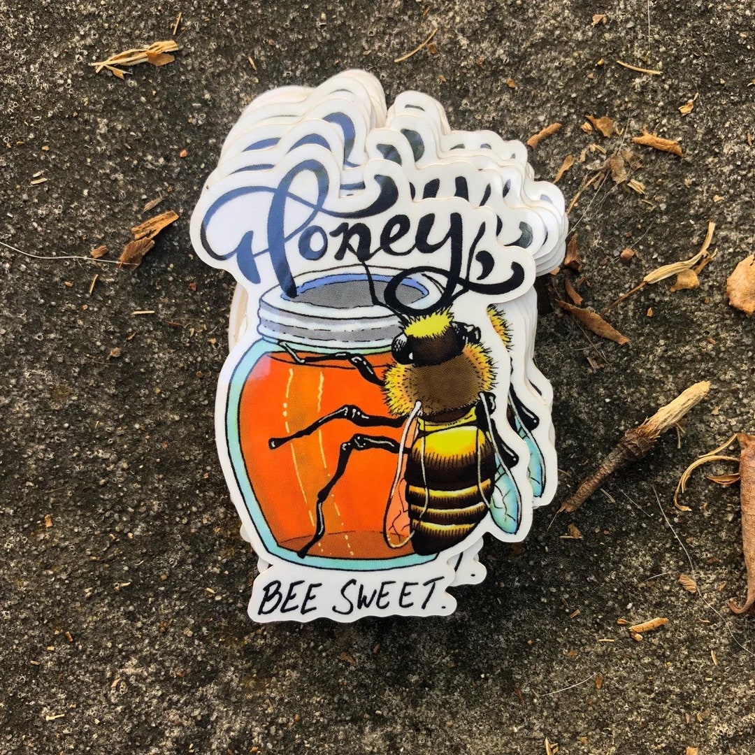 Honey Bee Sticker - Bee Sweet Decal - Etsy