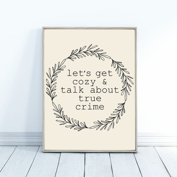 True Crime Wall Art - Etsy
