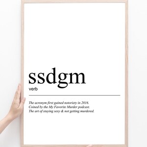 SSDGM Definition Print: True Crime Fan Art (digital Download) - Etsy