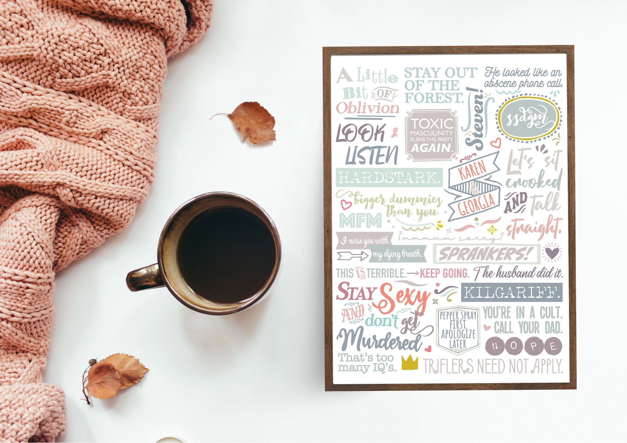 My Favorite Murder Wall Art for the True Crime Lover, Murderino MFM ...