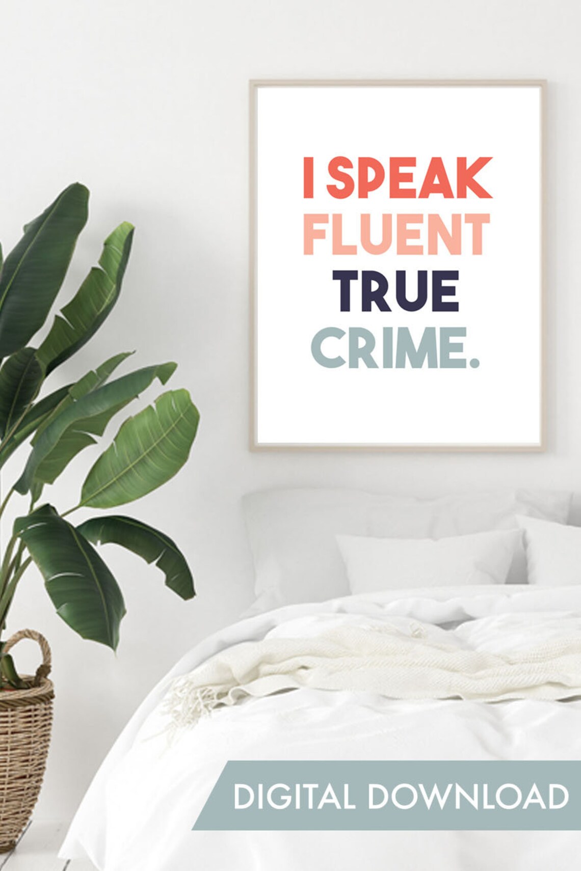 Retro Art Print for True Crime Home Decor, Podcast Decor for True Crime ...