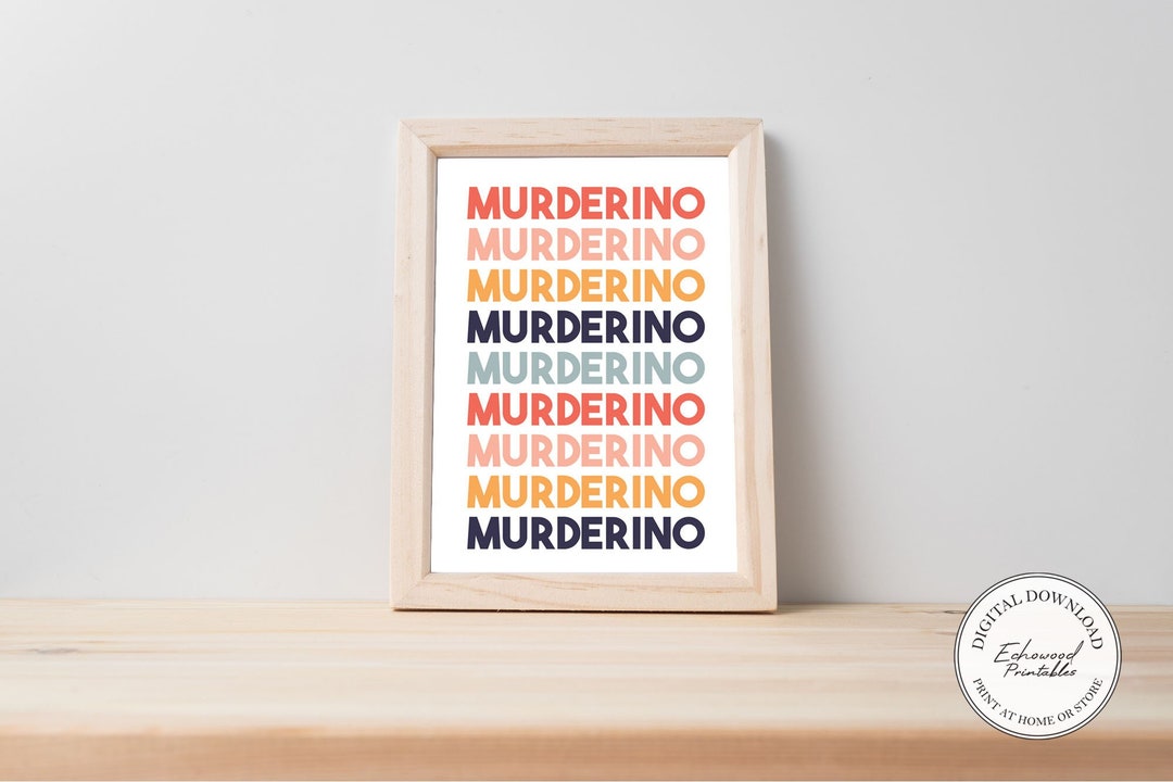 Murderino My Favorite Murder Poster for Cubicle Decor for Women, True ...