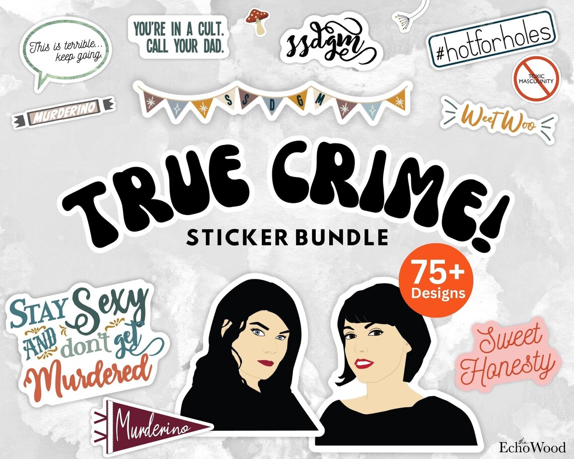 My Favorite Murder Sticker Sheet for Cricut, MFM Stickers True Crime ...