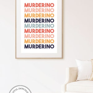 Murderino My Favorite Murder Poster for Cubicle Decor for Women, True ...