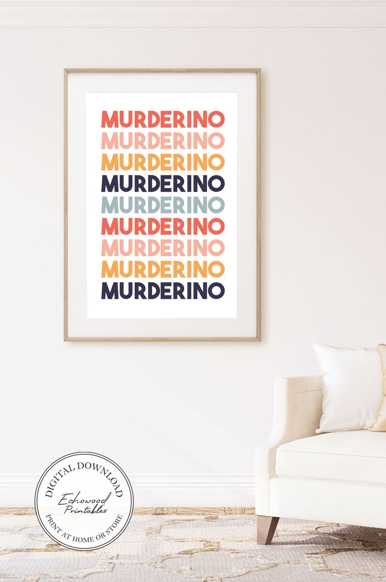 Murderino My Favorite Murder Poster for Cubicle Decor for Women, True ...