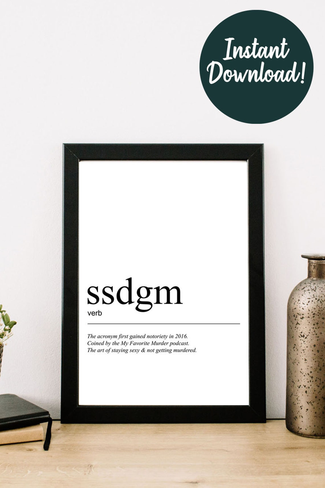 SSDGM Dictionary Definition Print for Murderino True Crime Fan, My ...