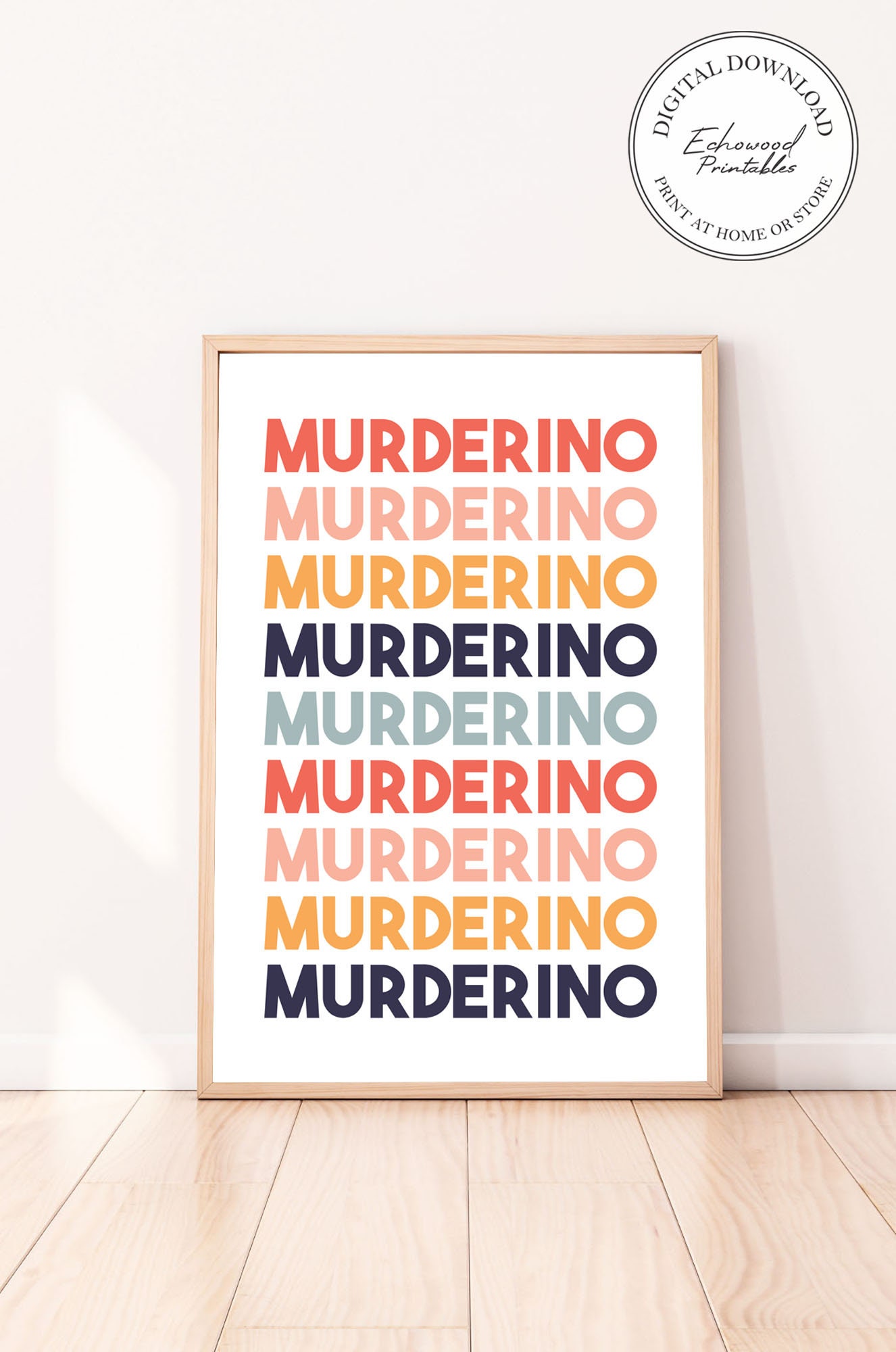Murderino My Favorite Murder Poster for Cubicle Decor for Women, True ...