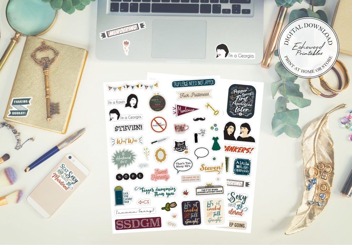 My Favorite Murder Sticker Sheet for Cricut MFM Stickers My - Etsy