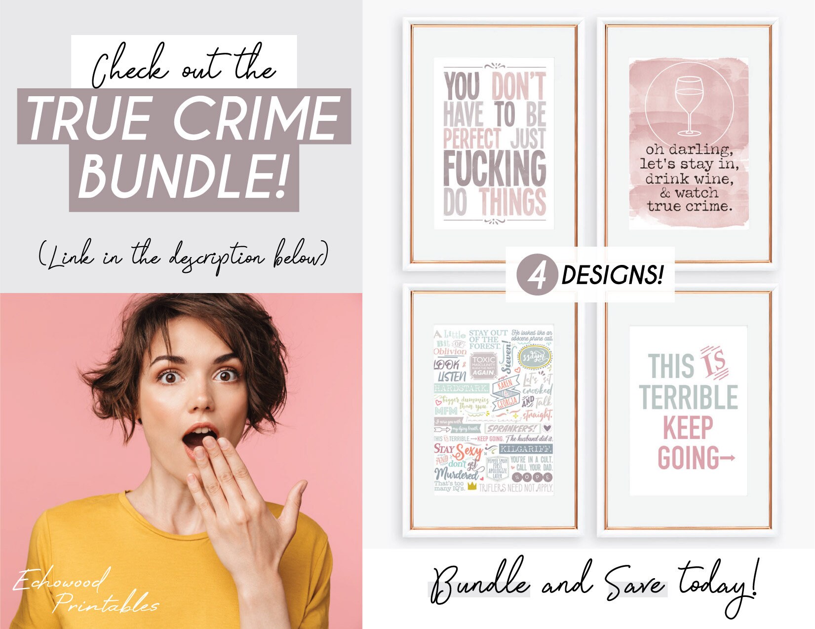 My Favorite Murder Quotes for True Crime Wall Art, MFM Merch My ...