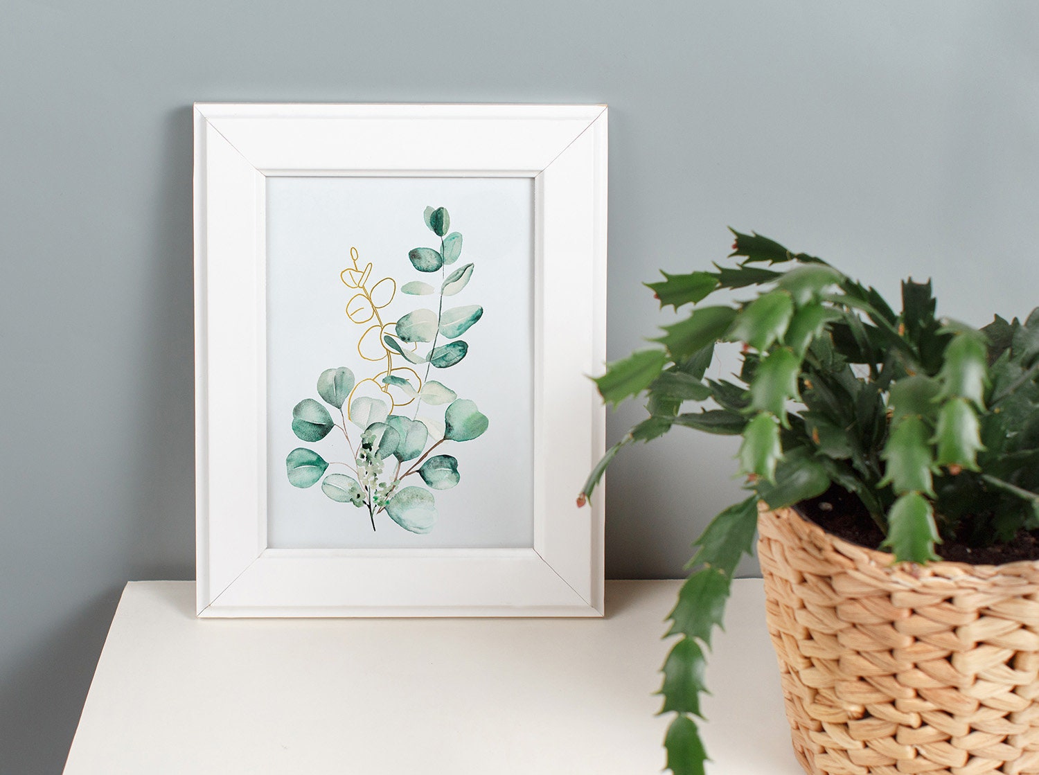 Watercolor Eucalyptus Branches and Leaves Clipart Set, Greenery and ...