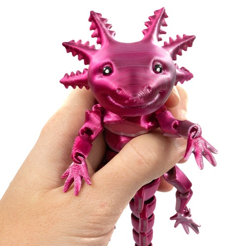 Axolotl Fidget Toy Articulated Axolotl Gift Sensory Desk Toy - Etsy
