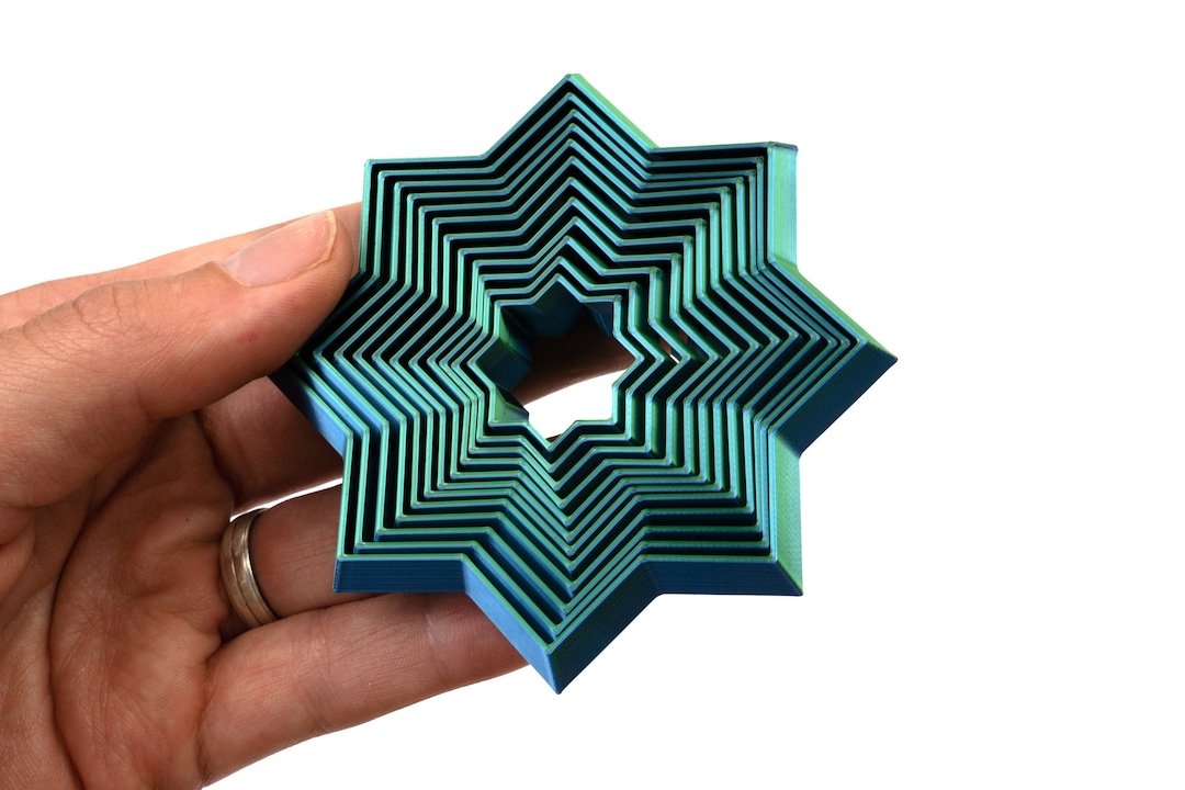 Fractal Fidget Star, Fidget Star Tornado, Sensory ADHD Autism Tinker ...