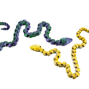 Snake Fidget Toy, Flexible Articulated Long Snake Gift, Sensory Desk ...